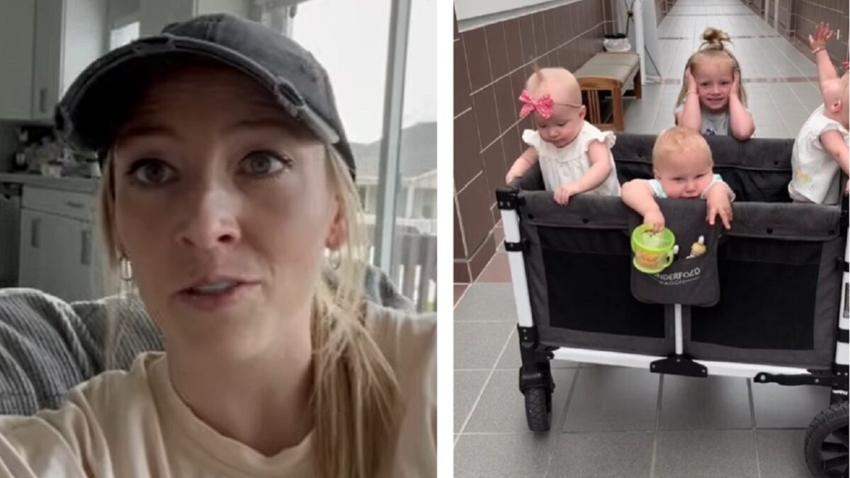 Viene convocata come giurata e va in tribunale con i suoi quattro figli ...