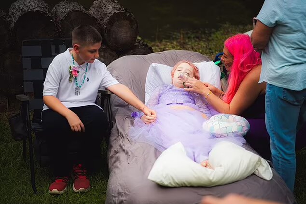Bambina affetta da leucemia esaudisce il suo desiderio, "sposare" il ...